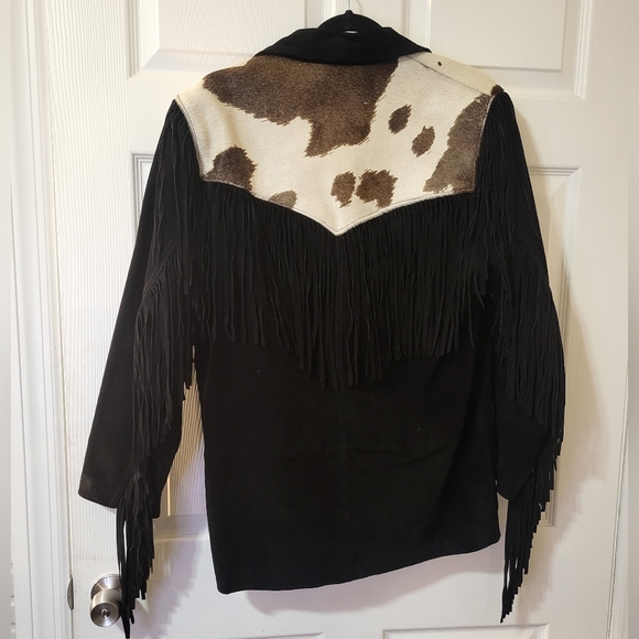 Chasing Unicorns | Jackets & Coats | Vintage Leather Cowhide Fringe ...